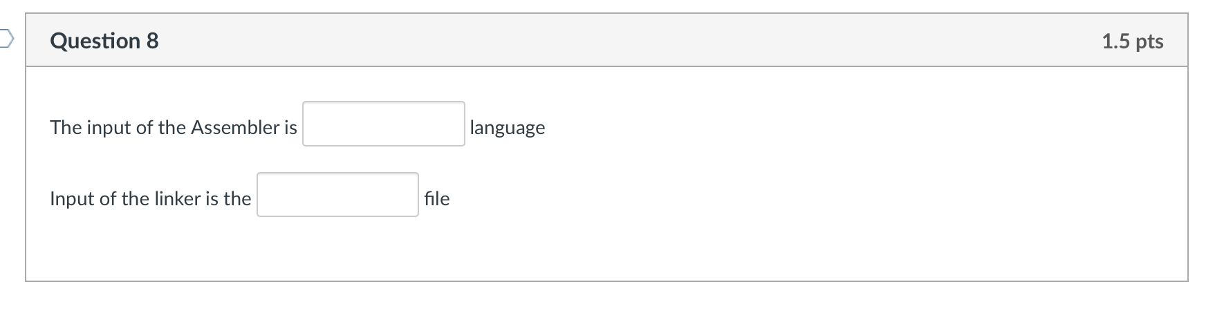 Solved The Input Of The Assembler Is Language Input Of The 3833