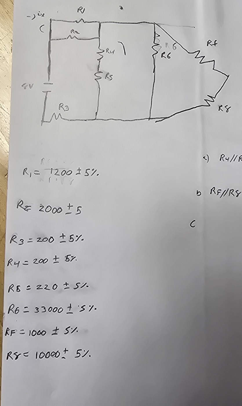 Solved R1=1200 ﻿ohms ﻿R6=2000 ﻿ohms ﻿R3=200 ﻿ohms ﻿R4=200 | Chegg.com