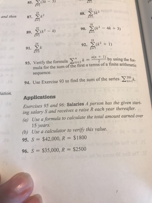 Solved Sigma_k = 1 (3k - 3) Sigma^25_k = 1 k^2 sigma^16_k | Chegg.com