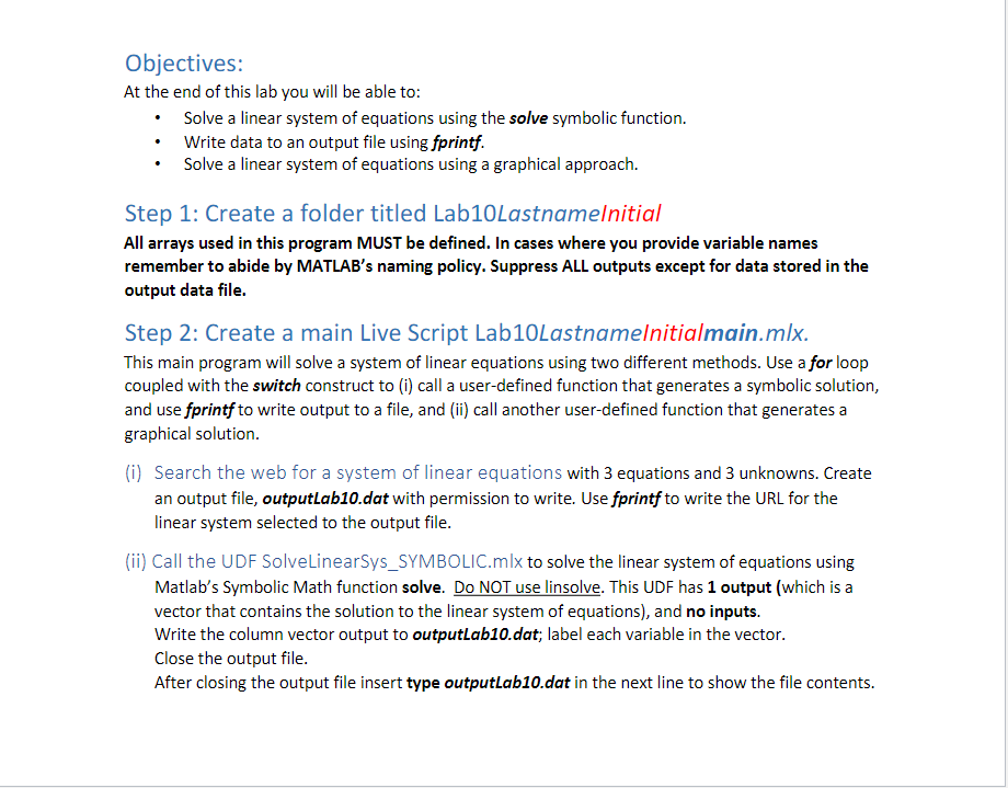 Objectives: At the end of this lab you will be able | Chegg.com