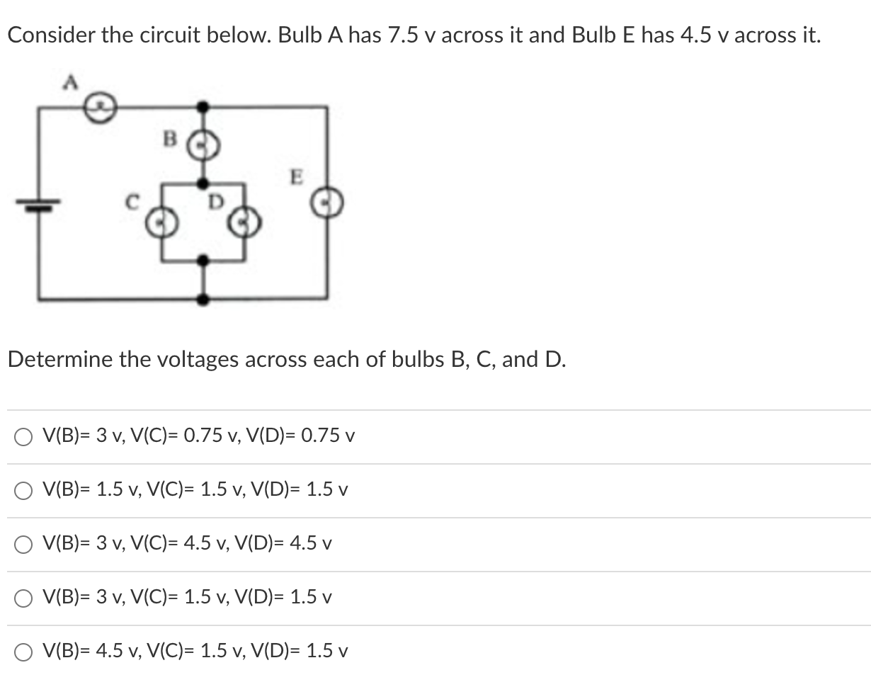 Solved Question 1 Consider The Following Circuit E When The 