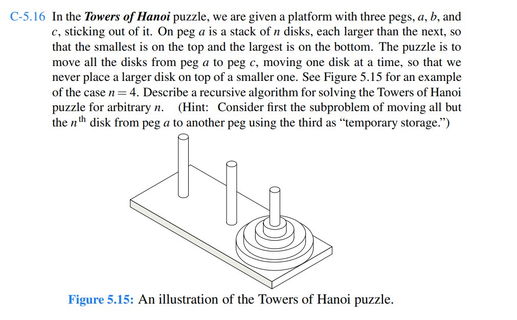 Solved 2. Problem C-5.16 from textbook. You can use the | Chegg.com