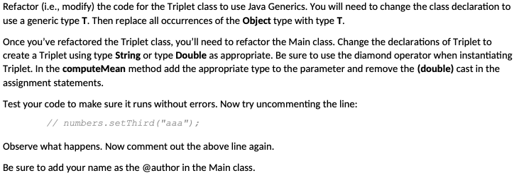 Solved tic class Main \{ public static void main(String[] | Chegg.com