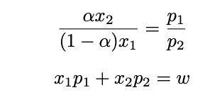 Solved Two equations and two unknowns with four (known) | Chegg.com