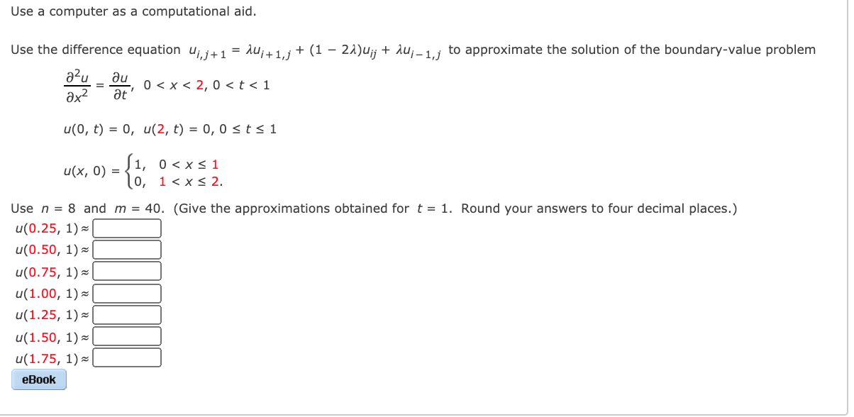 Solved Use a computer as a computational aid. Use the | Chegg.com