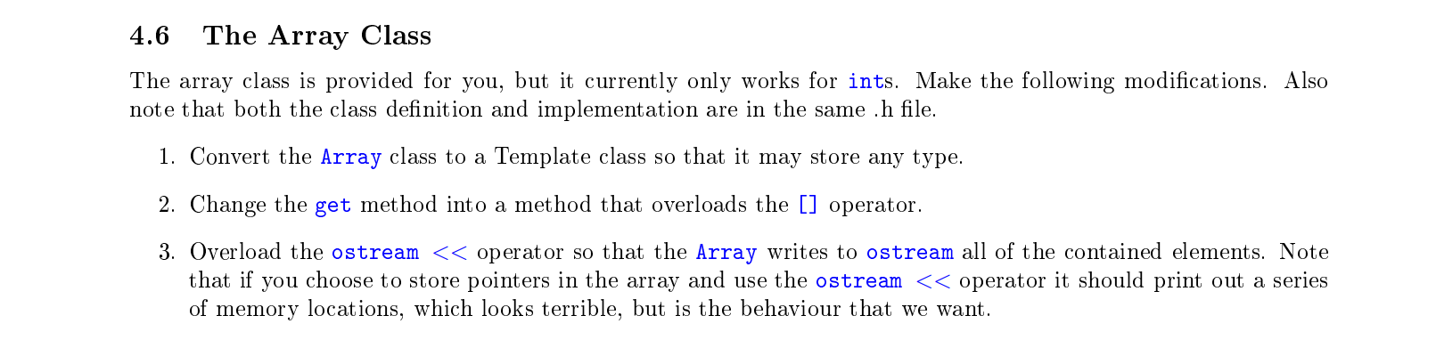 Solved C++ Array.h #ifndef ARRAY_H #define ARRAY_H #include | Chegg.com Solved C++ Array.h #ifndef ARRAY_H #define ARRAY_H #include | Chegg.com