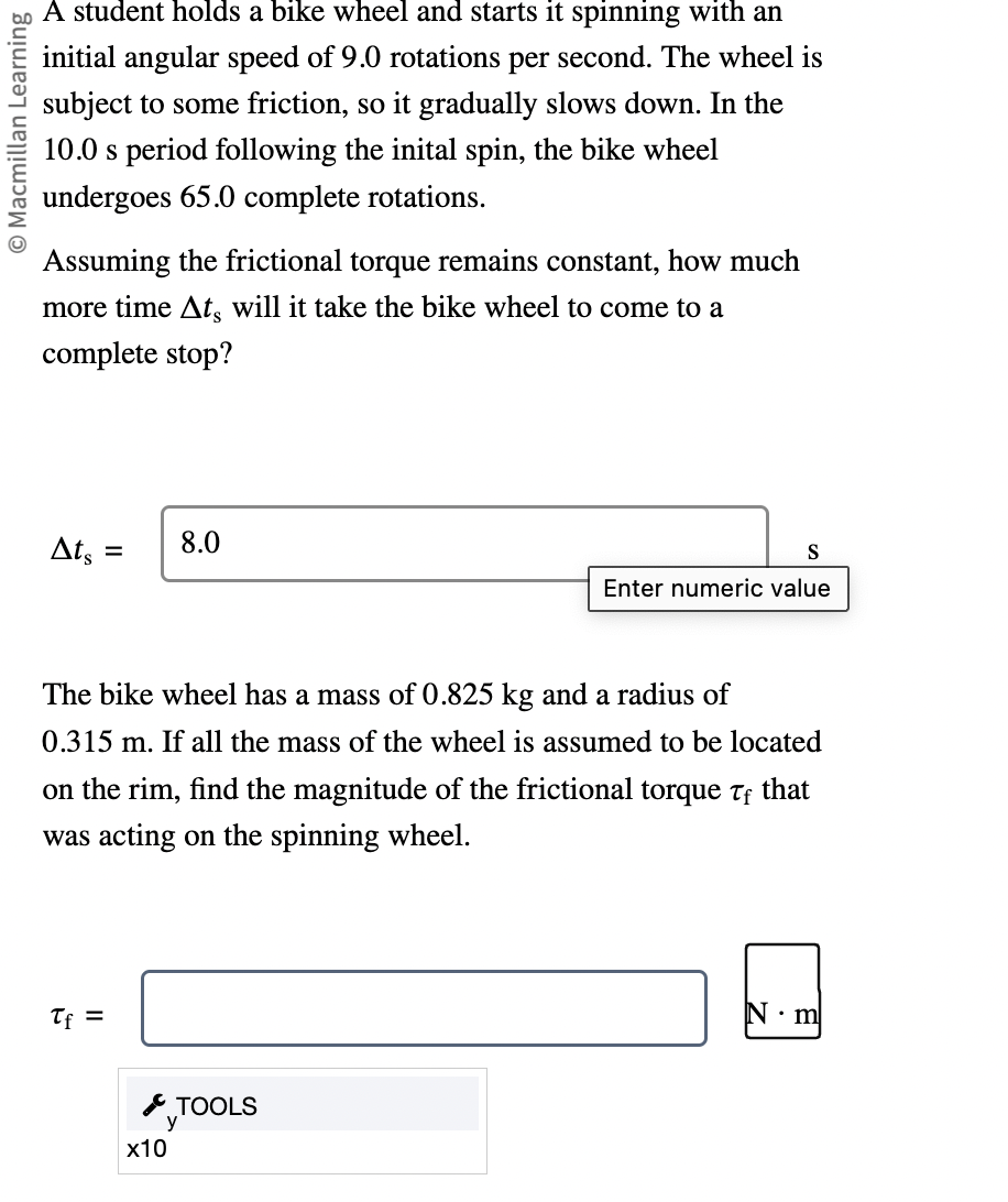 Solved A student holds a bike wheel and starts it spinning | Chegg.com