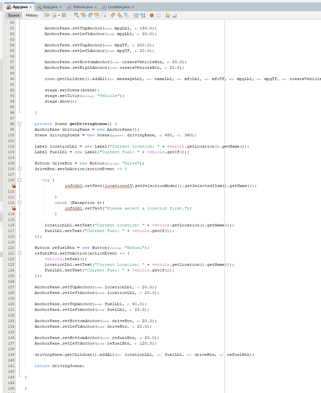 Solved NetBeans for FX JavaI nearly have the coding done, | Chegg.com