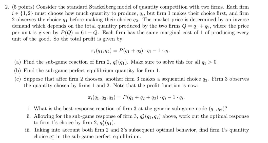 92 RF, a-c S RF2 a-c a-c 3b 9, 9, a-c 2b For firm 2 | Chegg.com