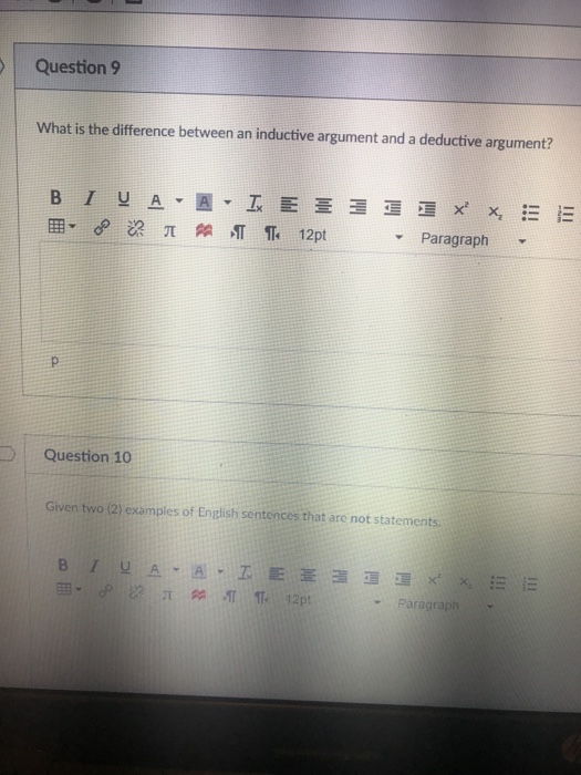 Solved What is the difference between an inductive argument | Chegg.com