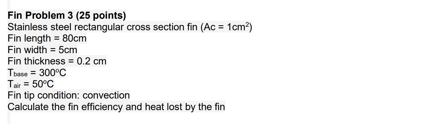 Solved From the book for stainless steel K= 16 (@293K), 17.3 | Chegg.com