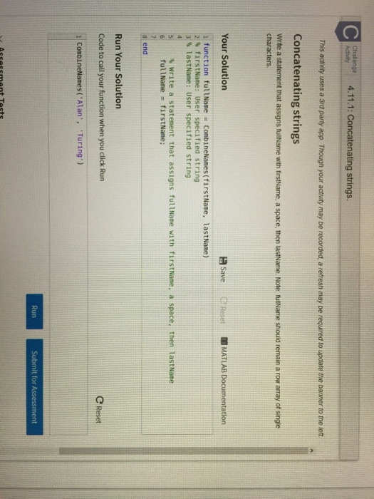 Solved Write a statement that assigns fullName with | Chegg.com