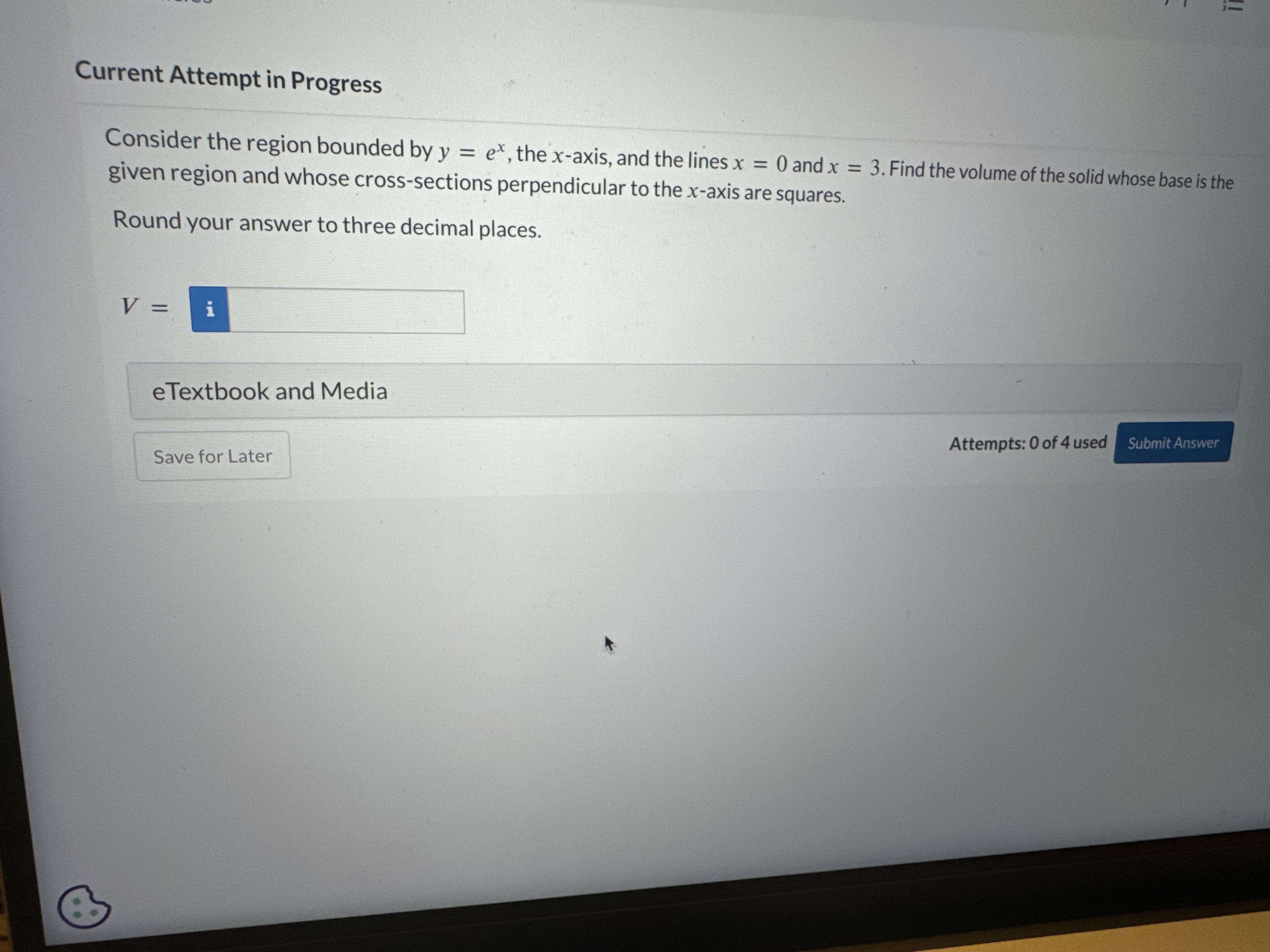 Solved Current Attempt in ProgressConsider the region | Chegg.com