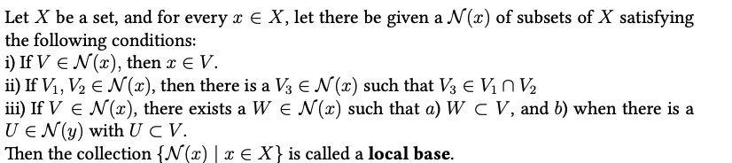 Solved Let X be a set, and for every x∈X, let there be given | Chegg.com