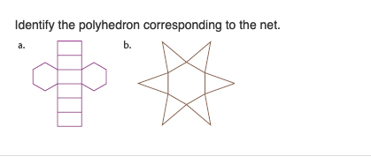 Solved Identify the polyhedron corresponding to the net. a. | Chegg.com