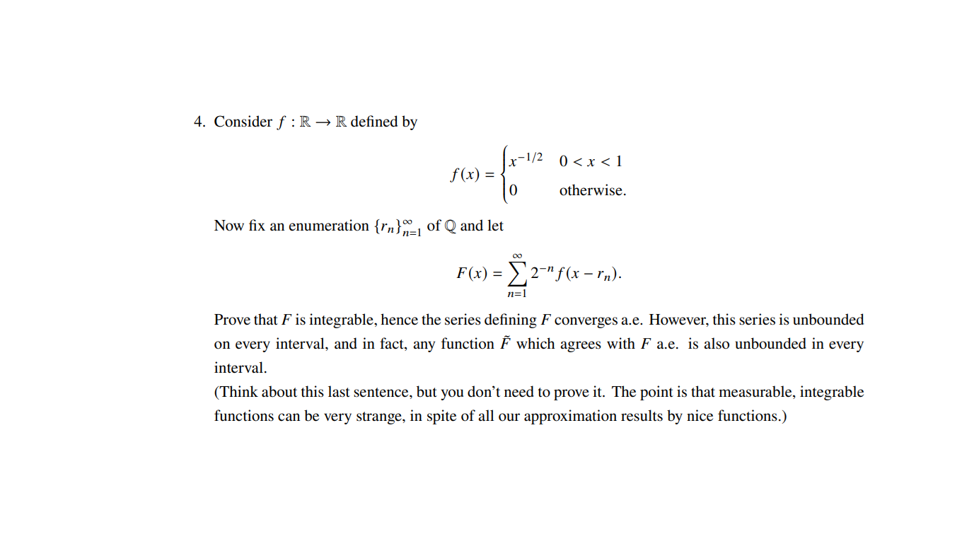Solved Consider f:R→R ﻿defined | Chegg.com