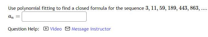 Solved Suppose an=2n2−2n+7. Find a closed formula for the | Chegg.com