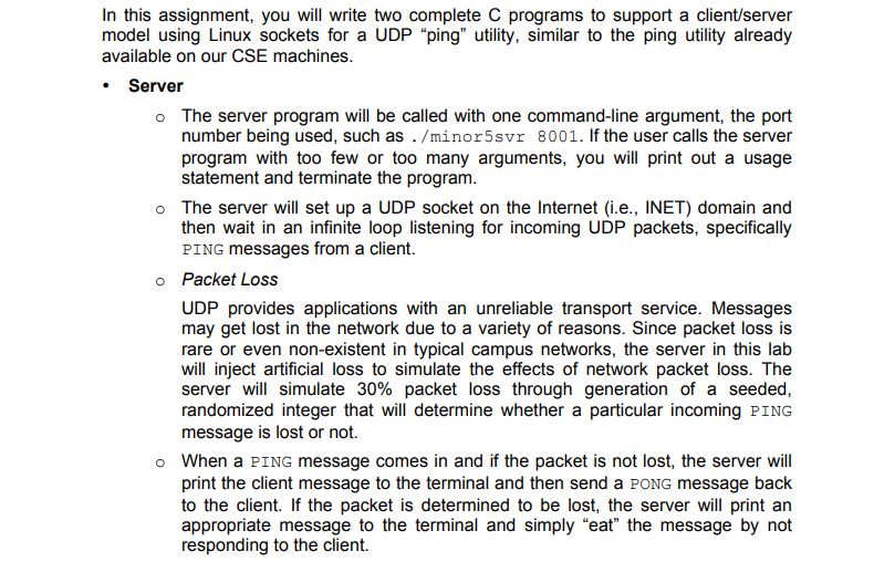 In this assignment, you will write two complete C | Chegg.com