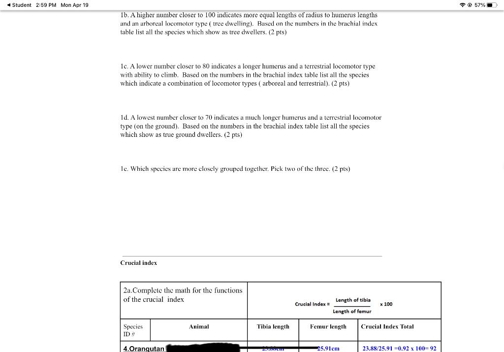 Solved 4. Orangutan 5. Gorilla 6. Human Humerus Radius O | Chegg.com