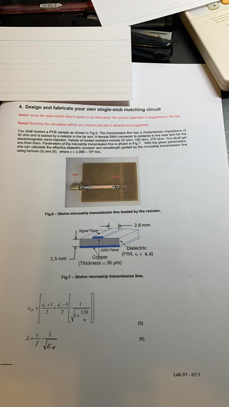 Solved Pre-Lab of Lab 2 EE3109 Applied Electromagnetics | Chegg.com