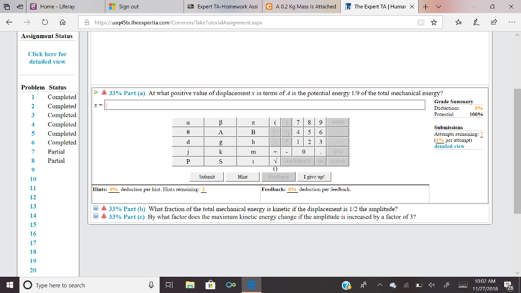Solved G Home-Liferay Sign out Expert TA-Homework Assi e A | Chegg.com