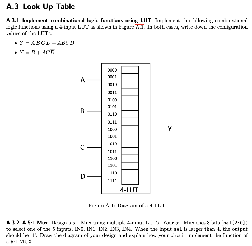 Solved A.3.1 Implement combinational logic functions using | Chegg.com Solved A.3.1 Implement combinational logic functions using | Chegg.com