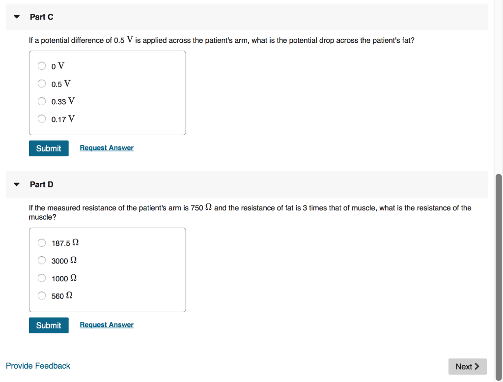 Solved Review Constants Part A Bioelectrical impedance | Chegg.com