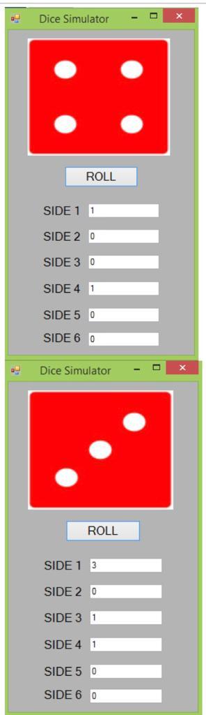 Solved 13.2. Write a program that simulates rolling a six | Chegg.com