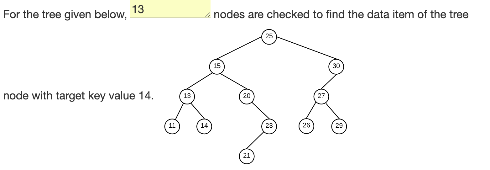 Solved For a tree of height h and size n, | Chegg.com