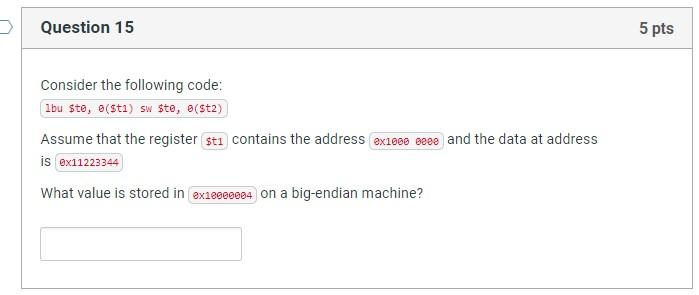 Solved Consider the following code: Assume that the register | Chegg.com