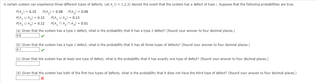 Solved certain system can experience three different types | Chegg.com