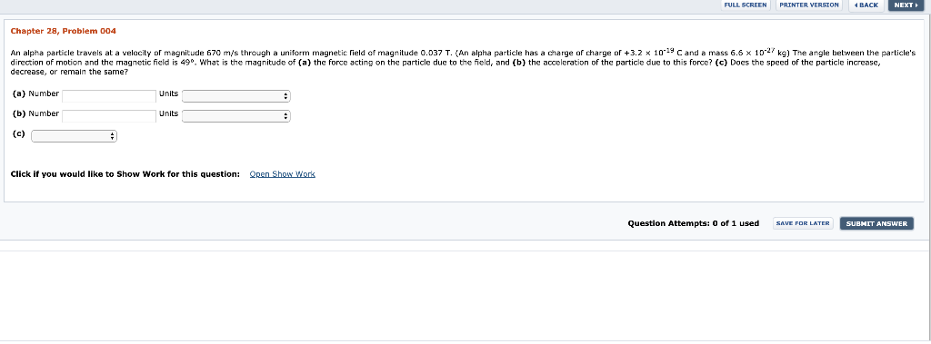 Solved FULL SCREEN PRINTER VERSION 4 BACK NEXT Chapter 28, | Chegg.com
