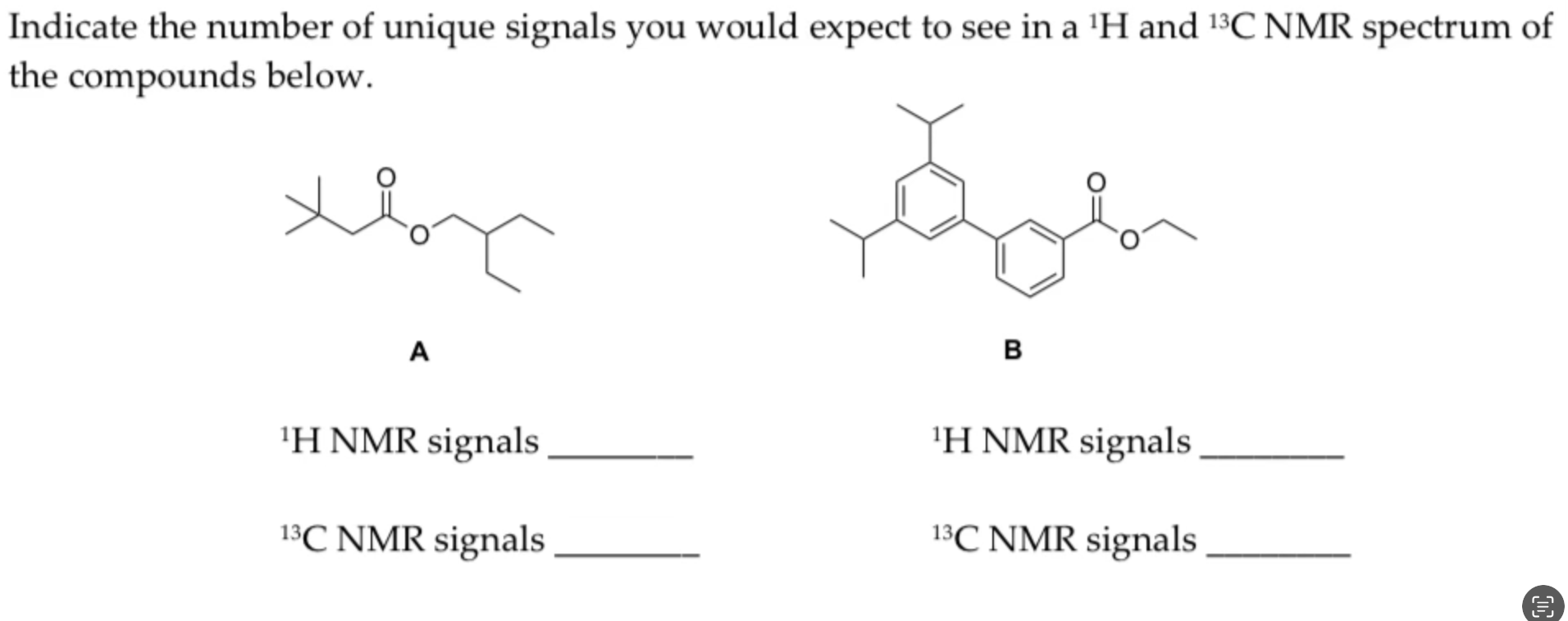 Solved Indicate the number of unique signals you would | Chegg.com