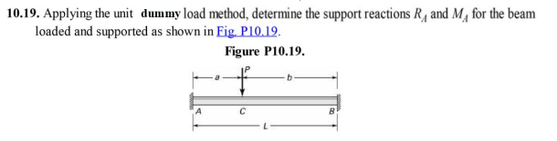 Solved 10.19. Applying the unit dummy load method, determine | Chegg.com