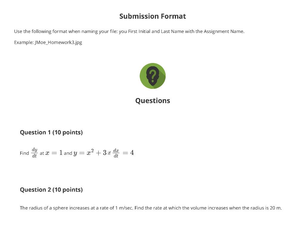 Solved Use the following format when naming your file: you | Chegg.com