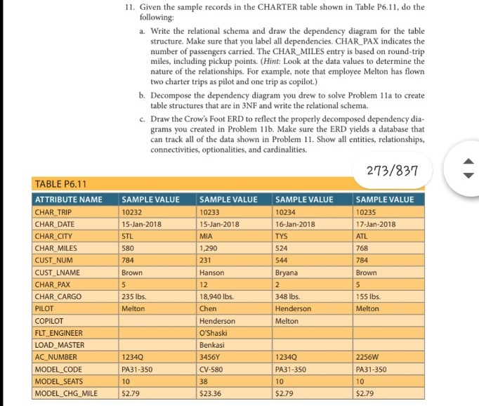 Solved Lab 3: Normalization Assignment: Problem #11 from | Chegg.com