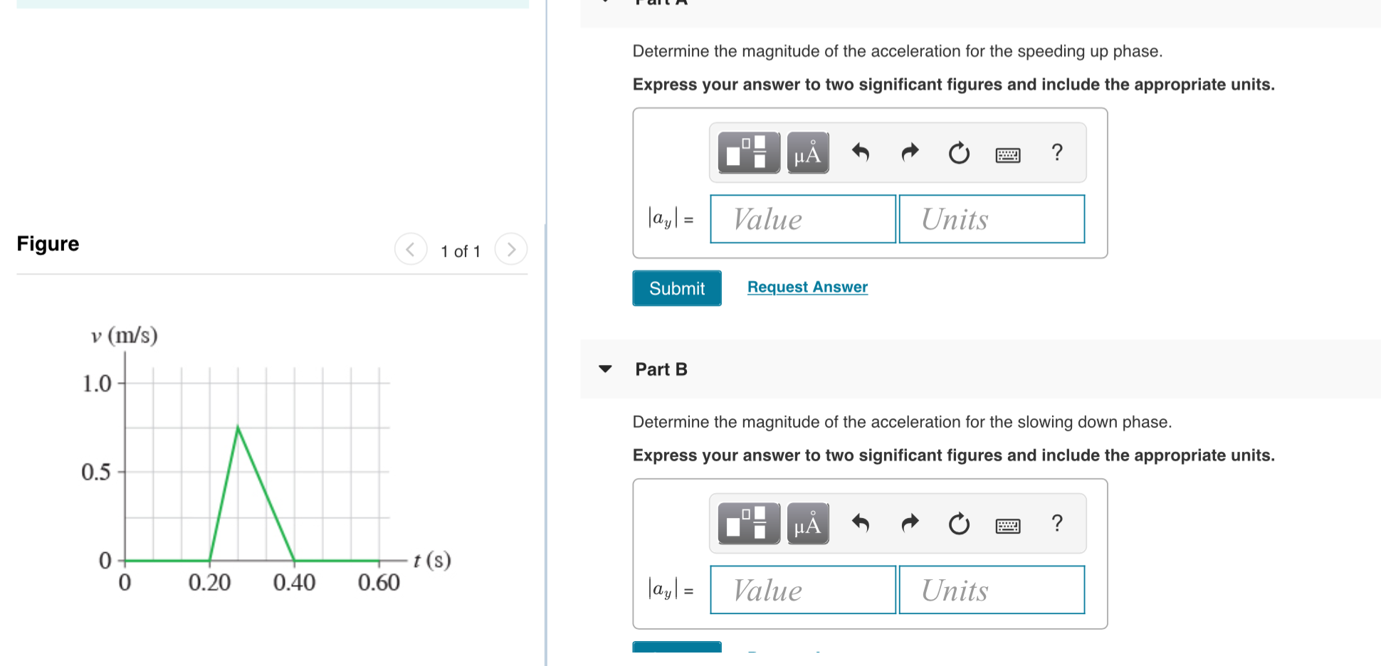 Solved Determine the magnitude of the acceleration for the | Chegg.com