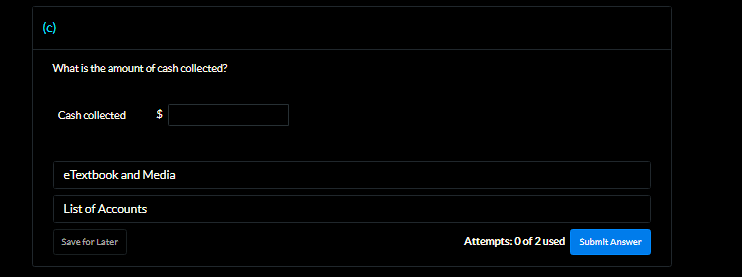 Solved What is the amount of cash collected? Using your | Chegg.com