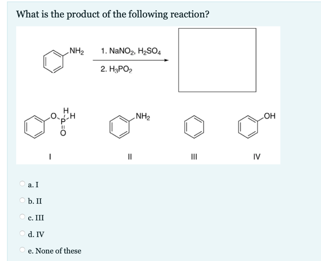 Solved What is the product of the following reaction? NH2 1. | Chegg.com