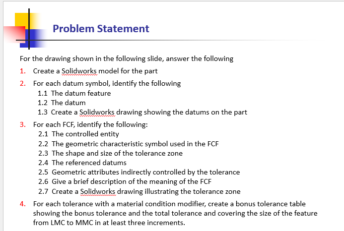 Problem Statement For the drawing shown in the | Chegg.com