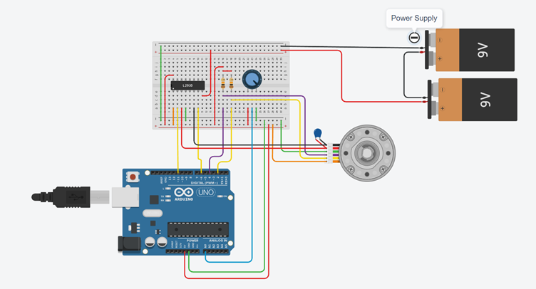 Solved Below is an image of a circuit made using Tinkercad. | Chegg.com