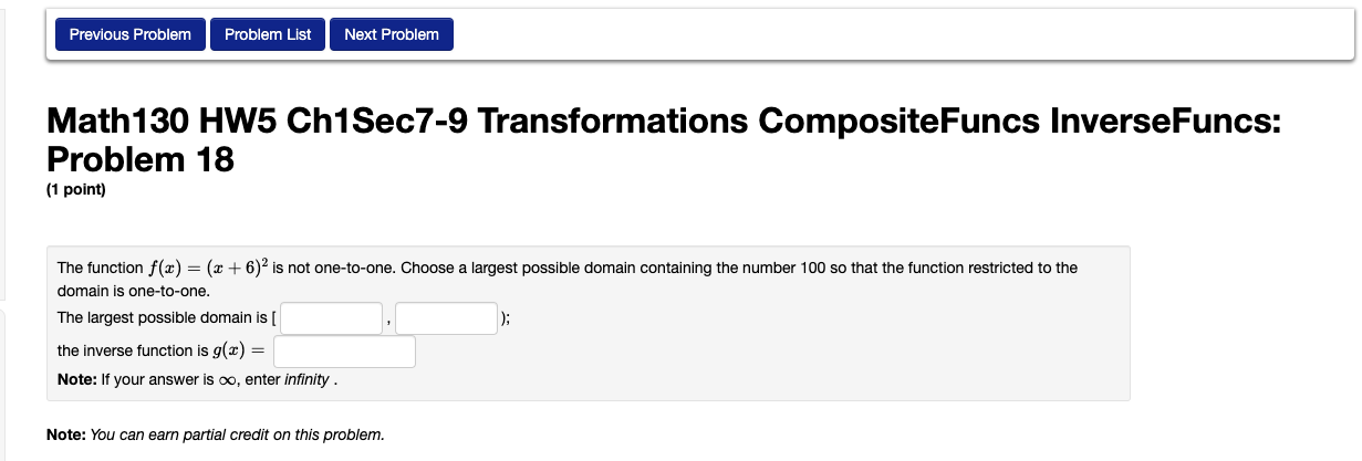 Solved Math130 HW5 Ch1Sec7-9 Transformations CompositeFuncs | Chegg.com