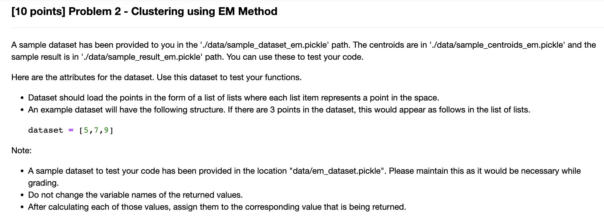 A sample dataset has been provided to you in the | Chegg.com
