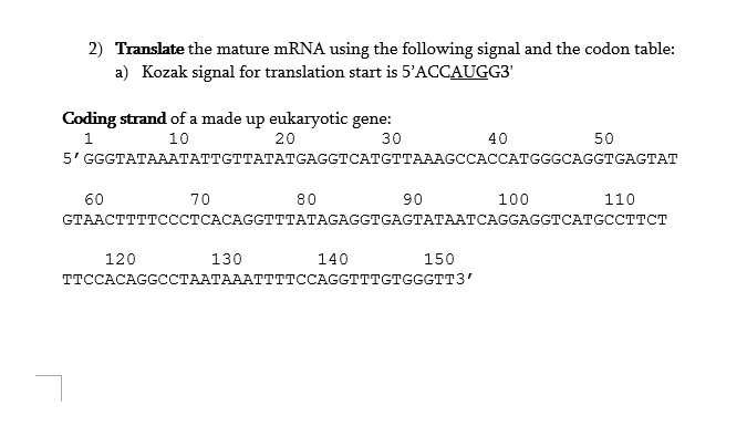 Solved 3) Characterize the following mutations (at both the | Chegg.com