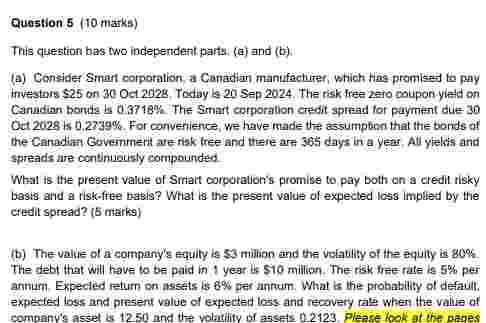 Question 5 ( 10 ﻿marks) ﻿This question has two | Chegg.com
