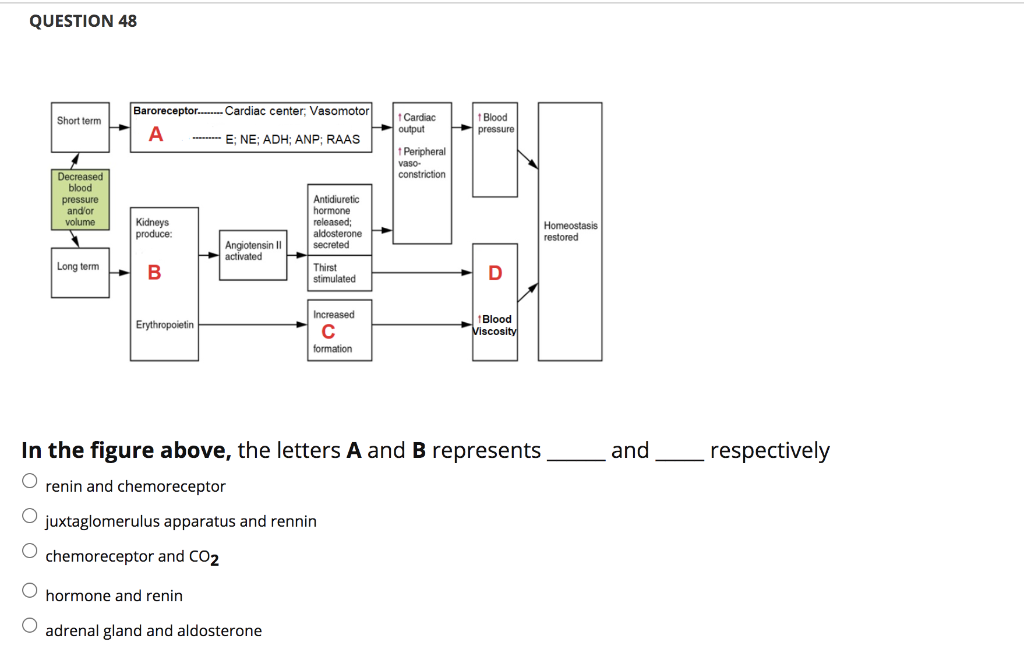 Solved All of the following decrease venous | Chegg.com