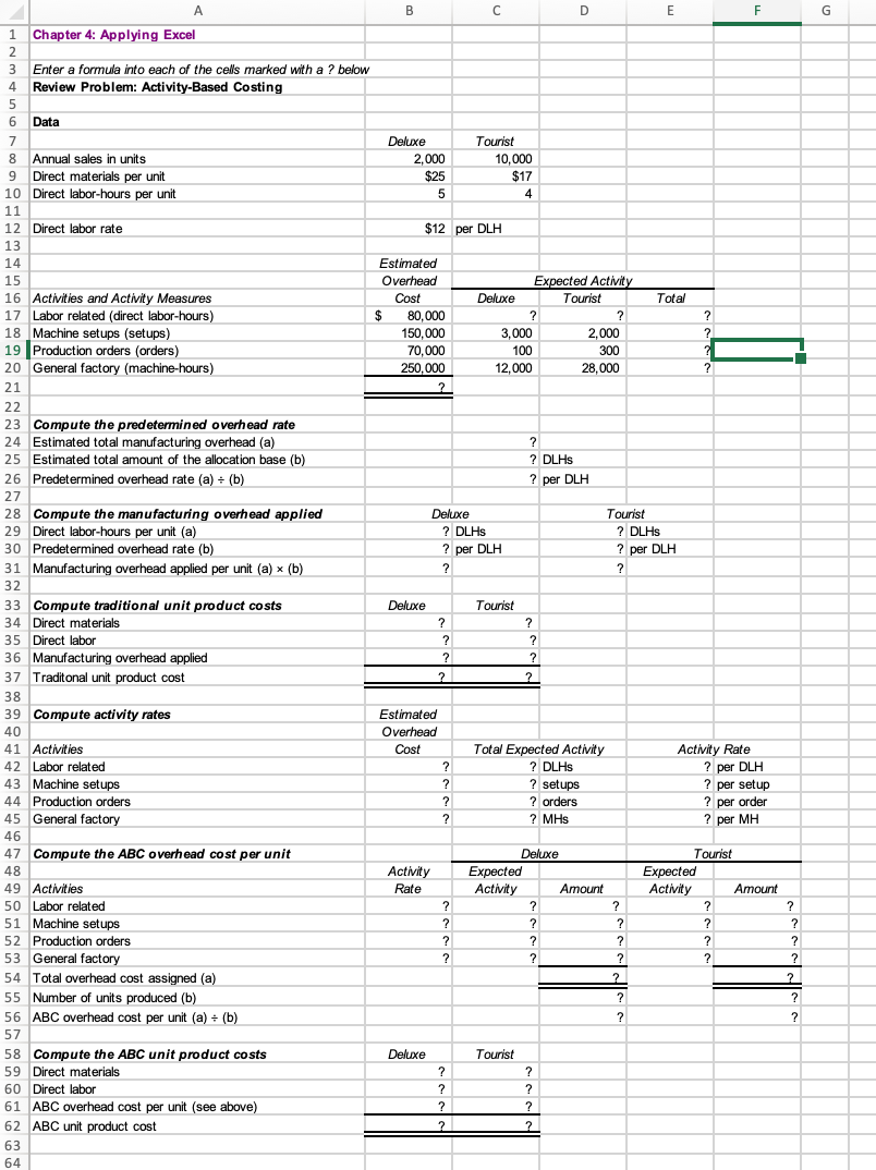 Required information The Chapter 4 Form worksheet is | Chegg.com