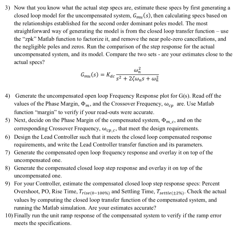 Solved Consider a unit feedback closed loop control system, | Chegg.com