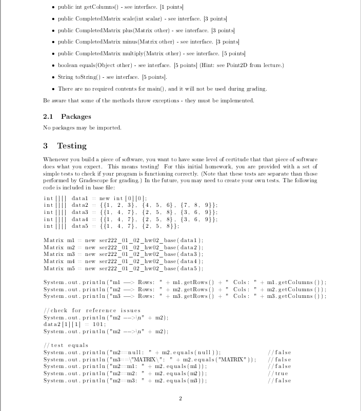 Solved Implementing an Immutable Data Type Summary: Using | Chegg.com