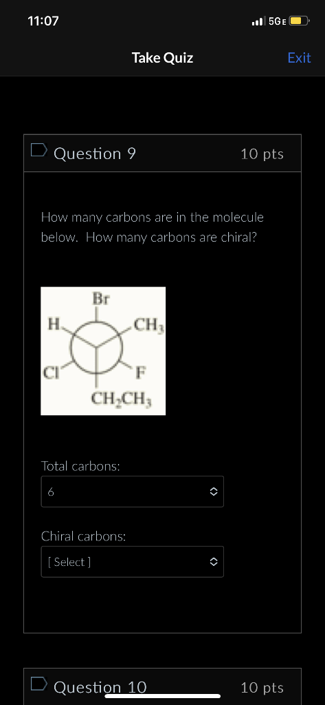 Solved How many carbons are in the molecule below. How many | Chegg.com